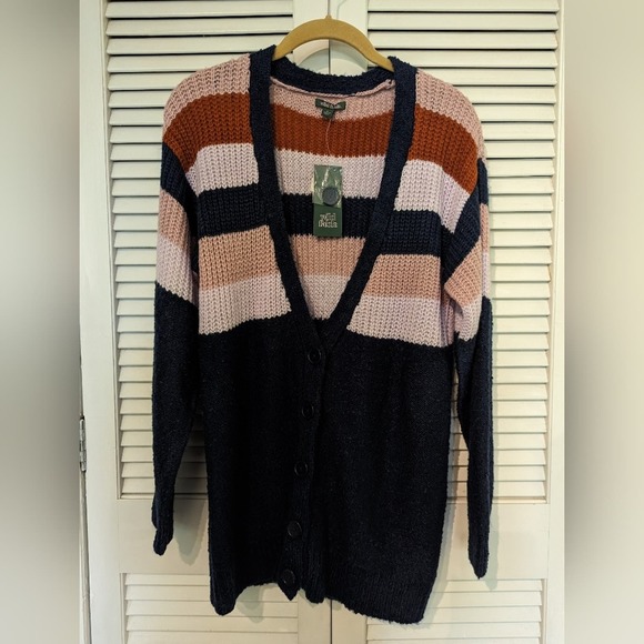 wild fable | Sweaters | Nwt Target Wild Fable Striped Cardigan Sweater ...
